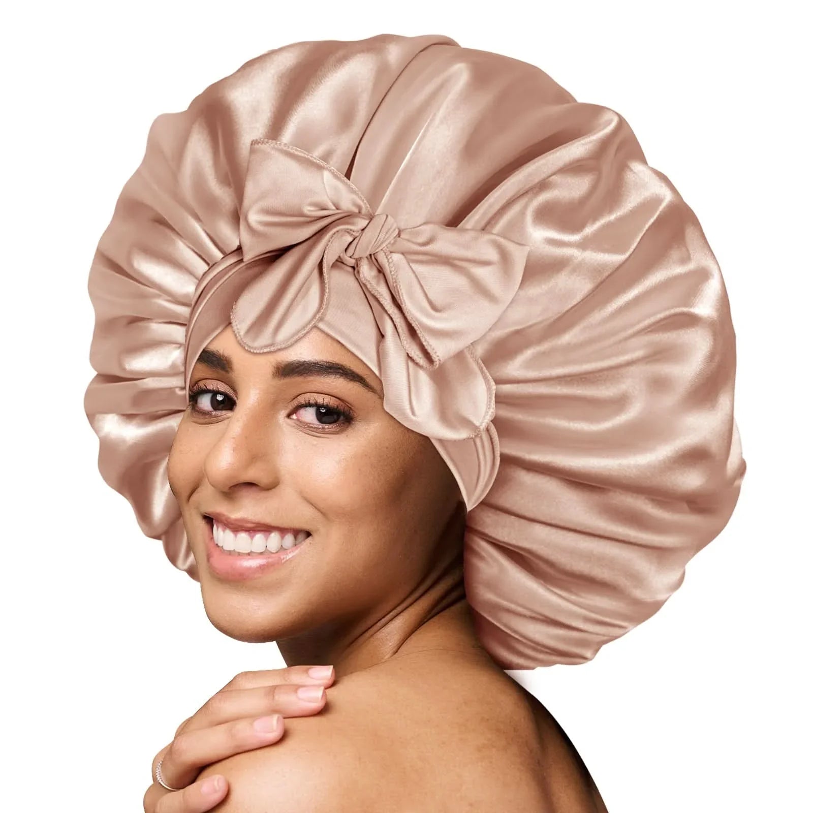 Silk Satin Bonnets with Tie – BONNET QUEEN